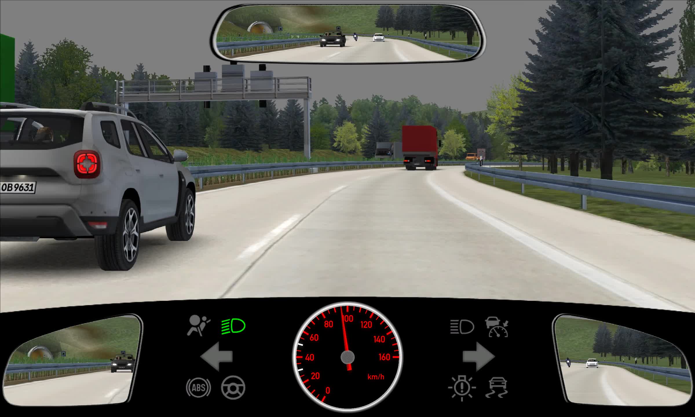 Aus Einem Unmittelbar Vor Ihnen Fahrende Fahrzeug